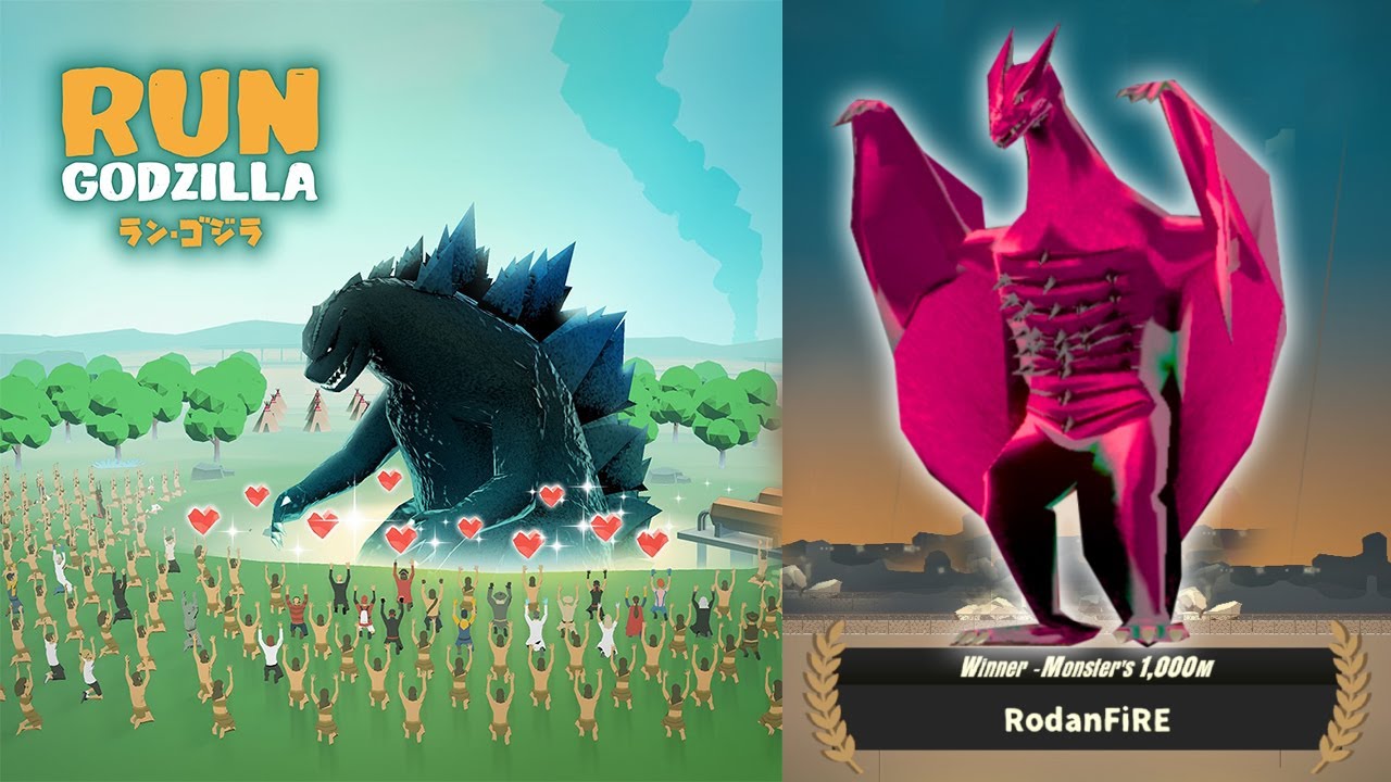 FIRE RODAN UNLOCK - RUN GODZILLA Godzilla mobile game by TOHO Games ラン ...