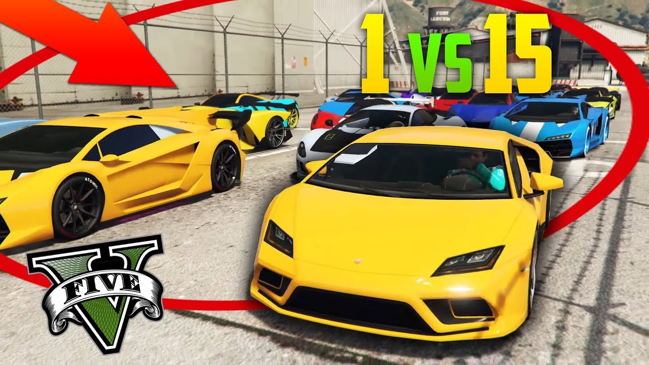 E-MASTERSENSEI vs 15 SUSCRIPTORES !! CARRERA GTA V ONLINE! GTA 5 - YouTube