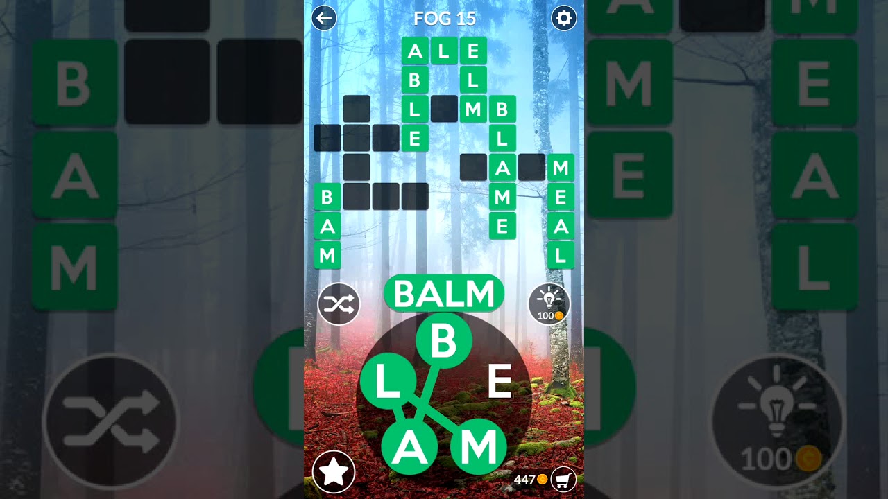 Wordscapes Fog 15 | Wordscapes Answers - YouTube