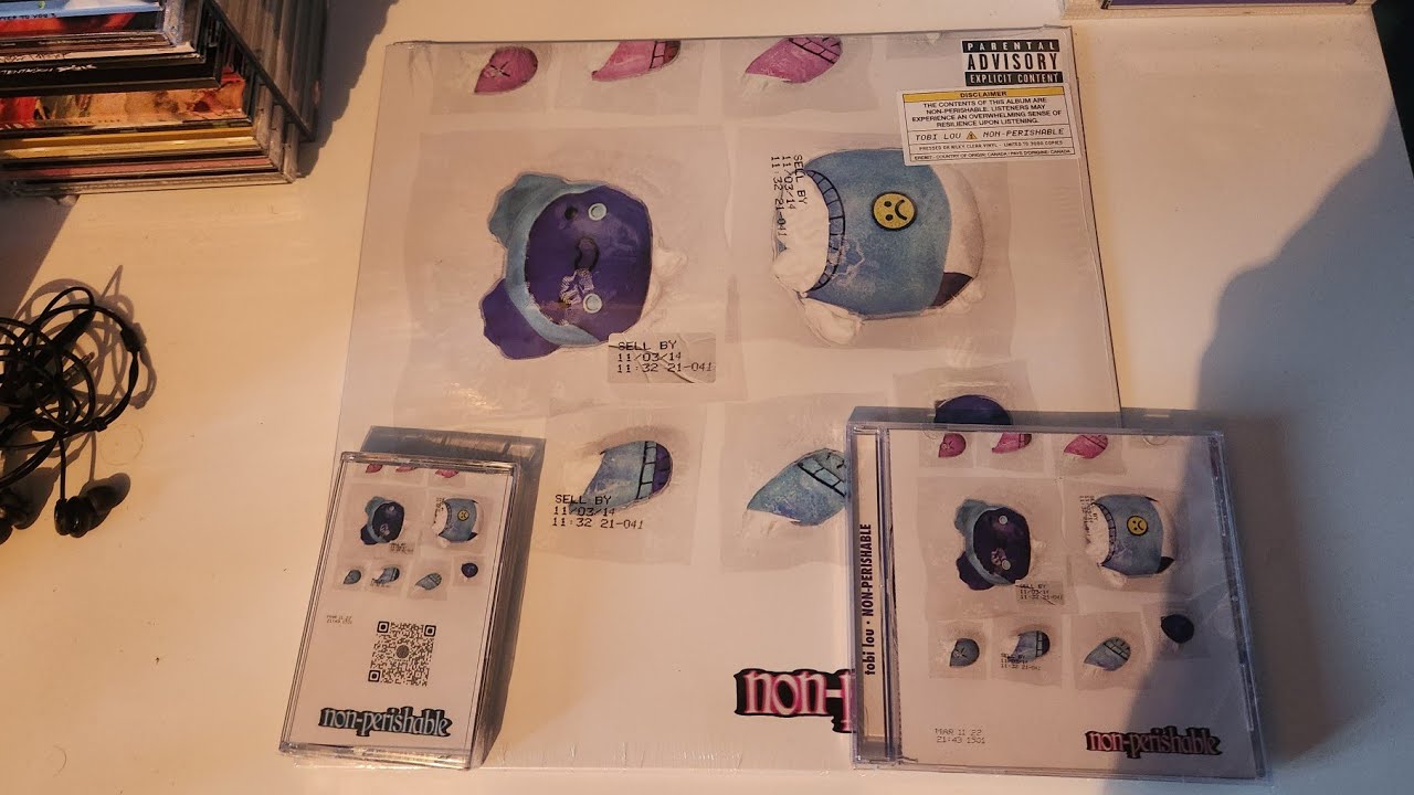 Tobi Lou - Non-Perishable Vinyl, CD & Cassette Unboxing - YouTube