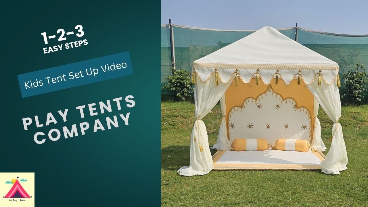 How to Set up Kids Tent 💛🎪 | Easy Steps to Set Up Kids Mahal Tent ...