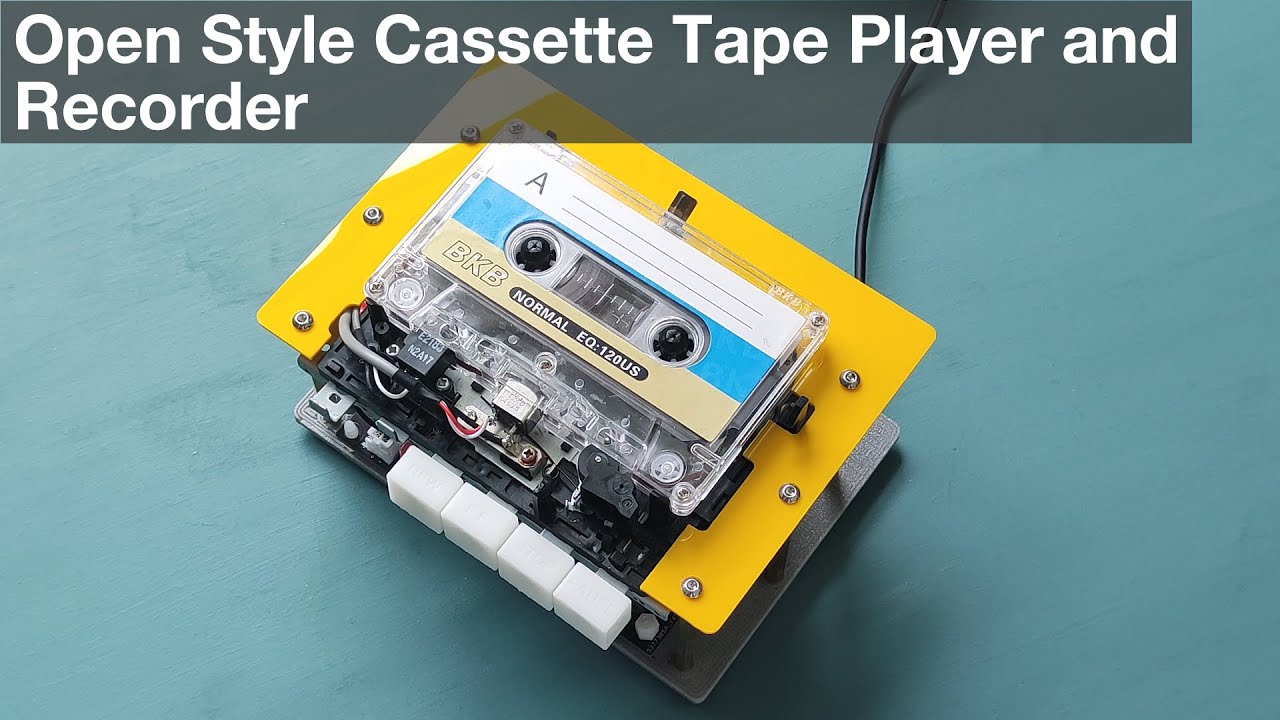 Open style cassette player and tape recorder - YouTube