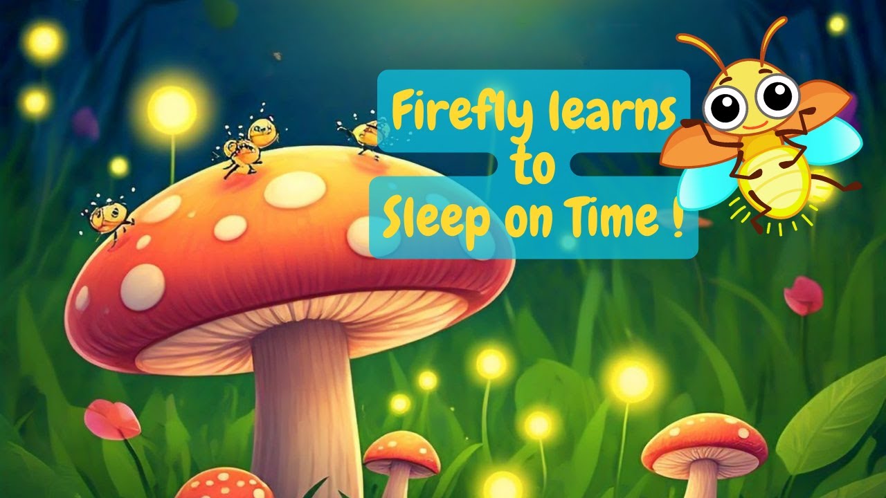 Firefly learns importance of sleeping on time 🐝 English Story for Kids ...