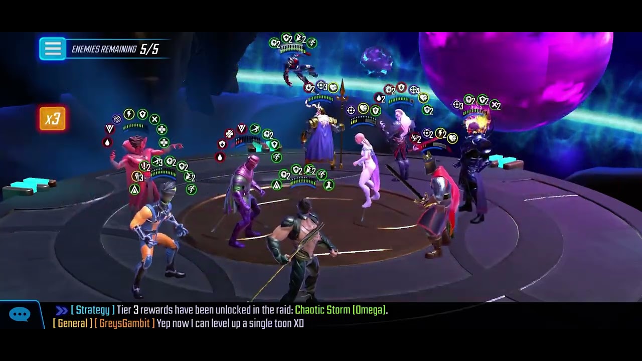 MSF - CC S14 Room 6 Cabal Kang Meph 1 Shot Odin - Marvel Strike Force ...