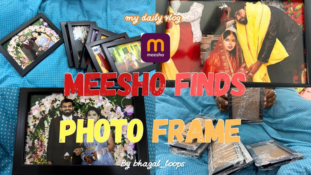 Wooden photo frame set from Meesho #meesho #meeshohomedecor # ...