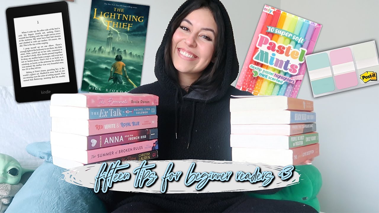 my tips for beginner readers (how to read faster & more) - YouTube
