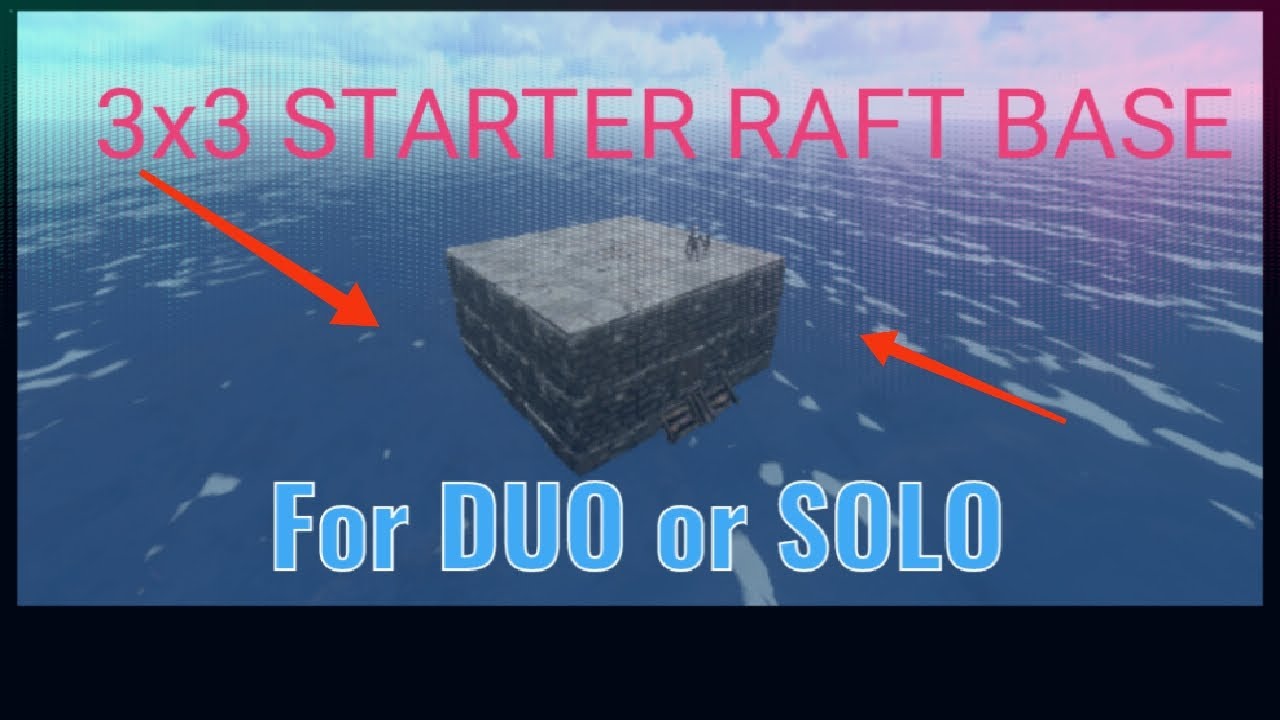 Ark mobile Starter raft base for new players - YouTube
