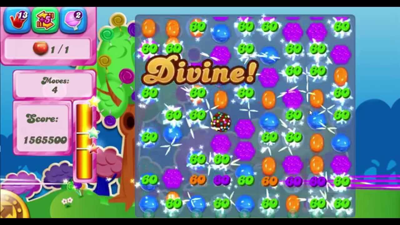 Candy Crush Saga Level 55 - High Score - 2,407,160 Points - YouTube