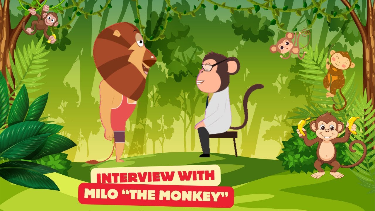 Interview With Milo The Monkey | Cha Cha Kids TV - YouTube