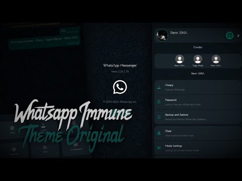 WhatsApp Immune, Clone, Theme Original, Bot Internal Download, 2.24.1.76, Renn XINA.