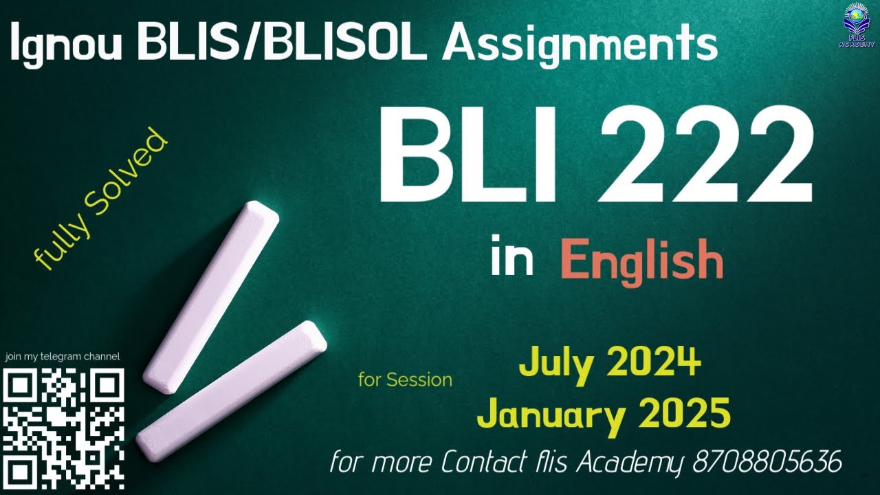Fully Solved #BLI 222 English Assignments #July 2024 #January 2025 # ...