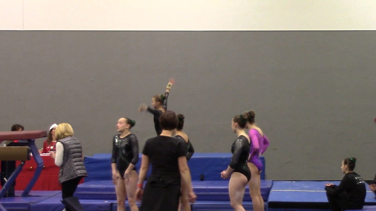 Level 9 Gymnastics Meet - Al Fong's Secret Santa - YouTube
