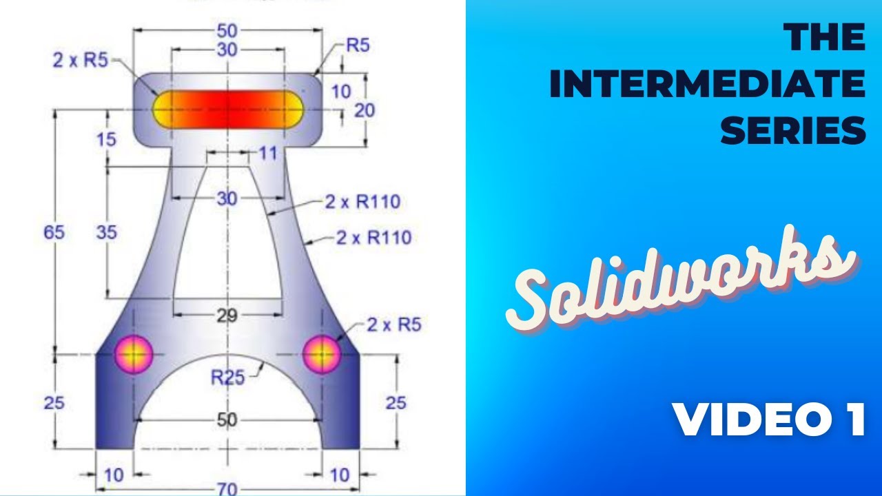 Solidworks For Intermediates | Basic Sketch 2D Drawing | Video 1 - YouTube