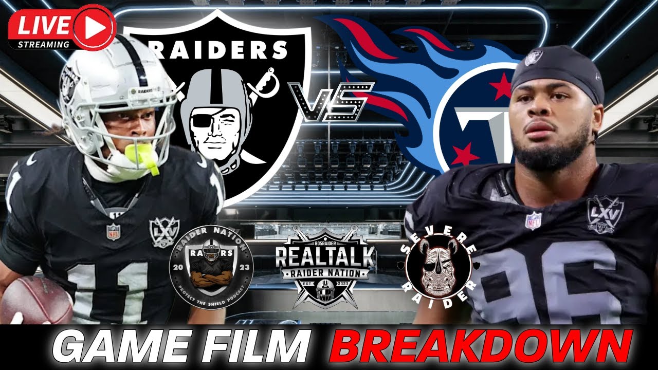 🚨LIVE -RAIDER WAR ROOM- #RAIDERS vs TITANS | The GOOD, BAD, UGLY ...