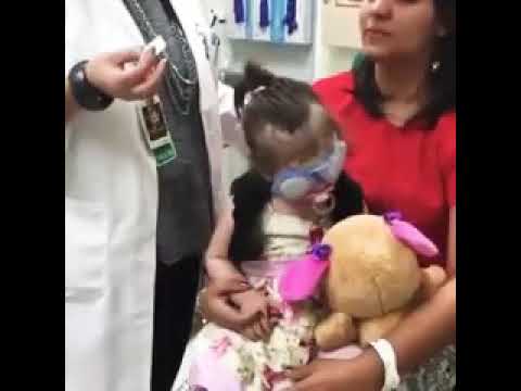 Organ nakli sonucu ilk kez dünyayı gören küçük kızın ve annesinin tepkileri