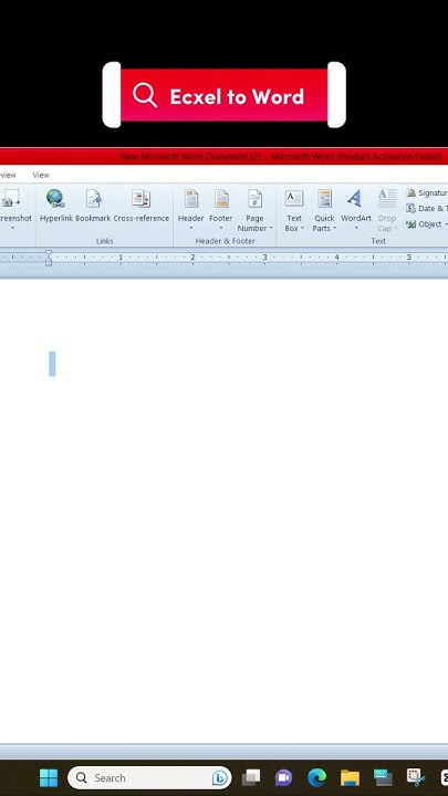 How To Insert EXCEL sheet Into WORD document !! - YouTube