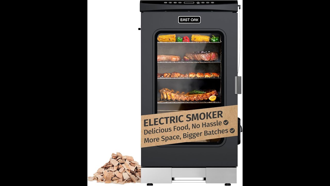 first Smoke in the East Oak 30 electric smoker how did it go - YouTube