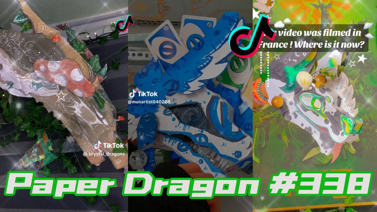 Dragon Puppet Crafts - Paper Dragon TikTok Compilation #338 - YouTube
