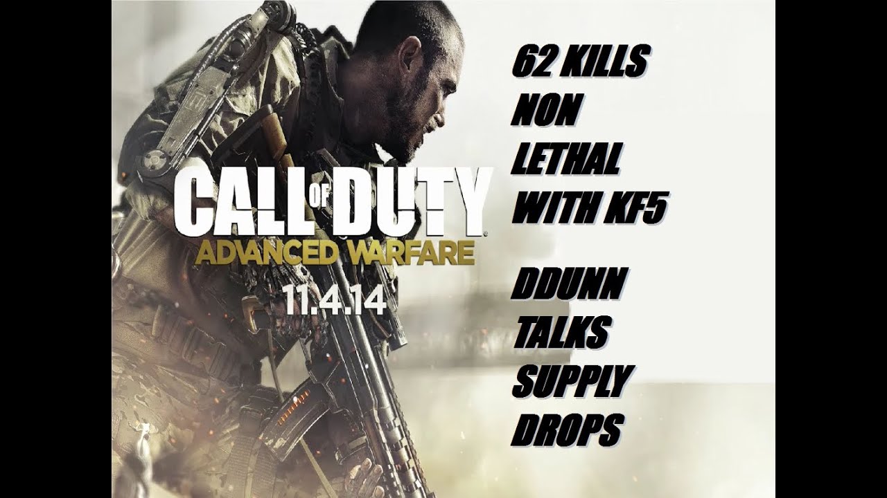 62 KILLS Non Lethal Advanced Warfare Gameplay Commentary w KF5 SMG ...