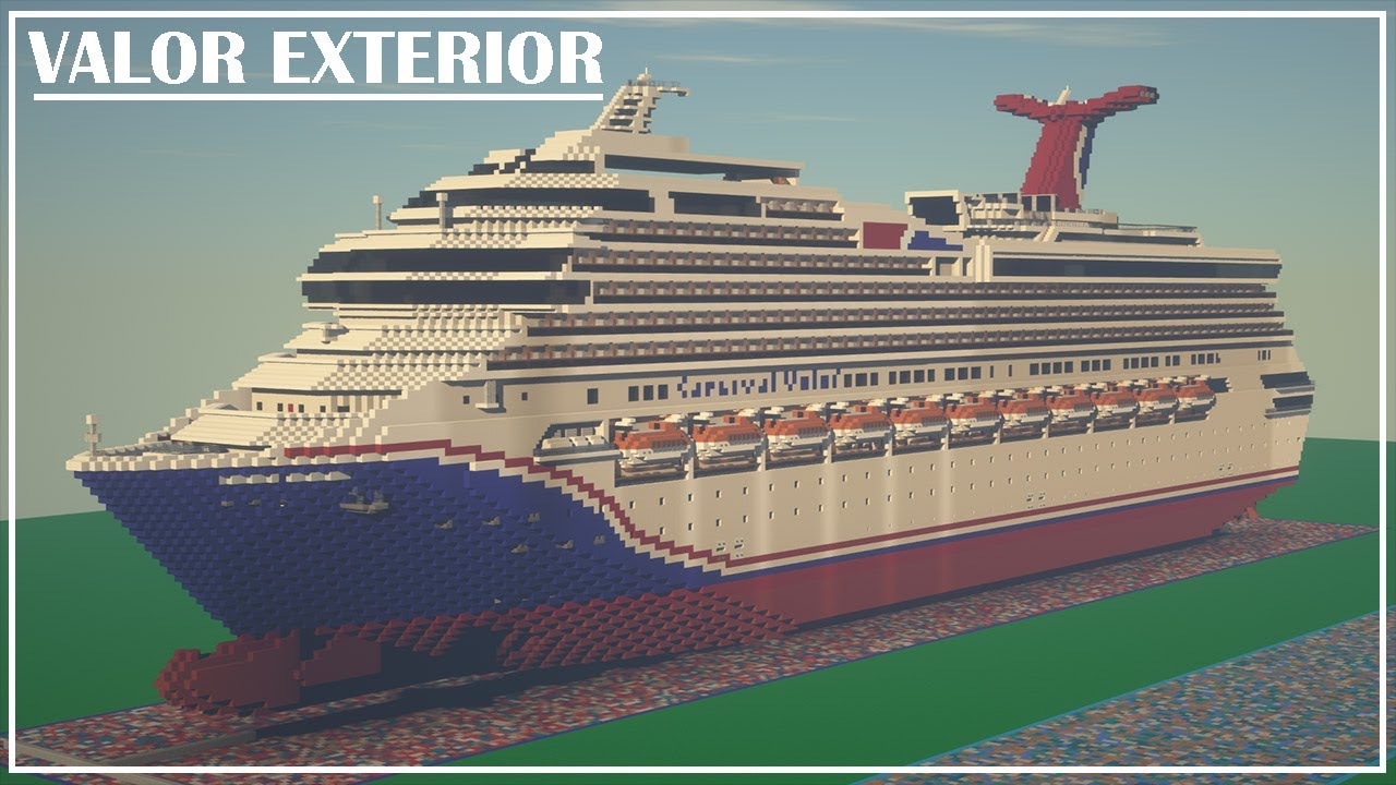 Minecraft: Carnival Valor Exterior/Top Decks Timelapse - YouTube