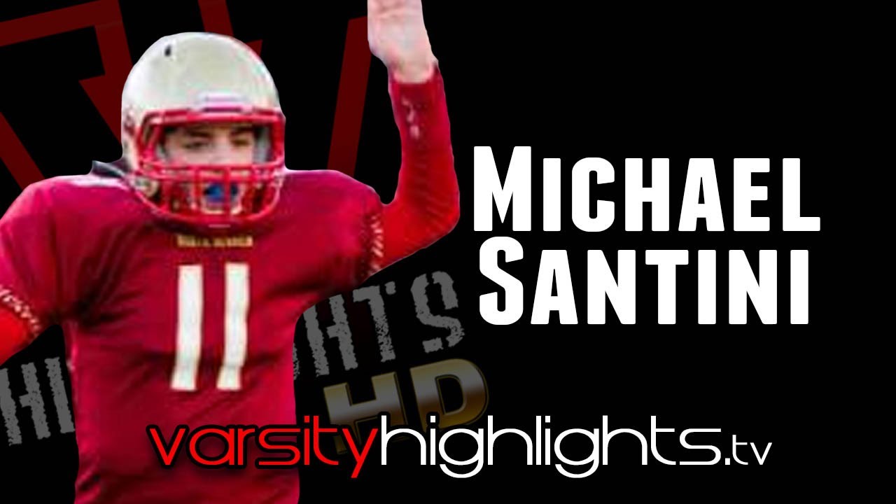 Michael Santini 2013 Highlights (LB/FB North Bergen Football) - YouTube
