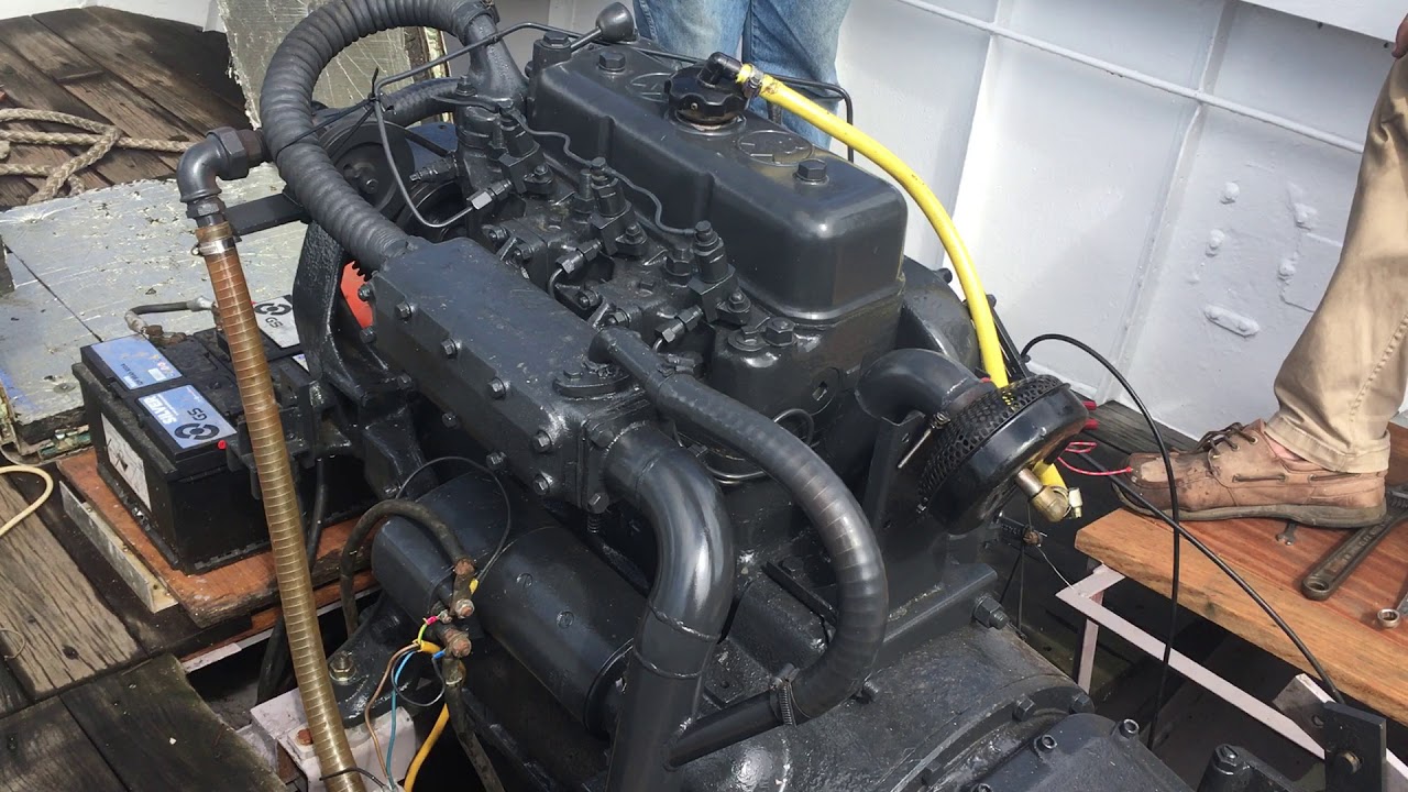 Bolinder-Munktell 1053 Marine Diesel engine - YouTube