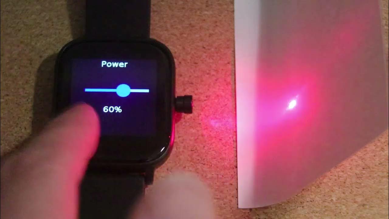 P8 smartwatch laser hack. - YouTube