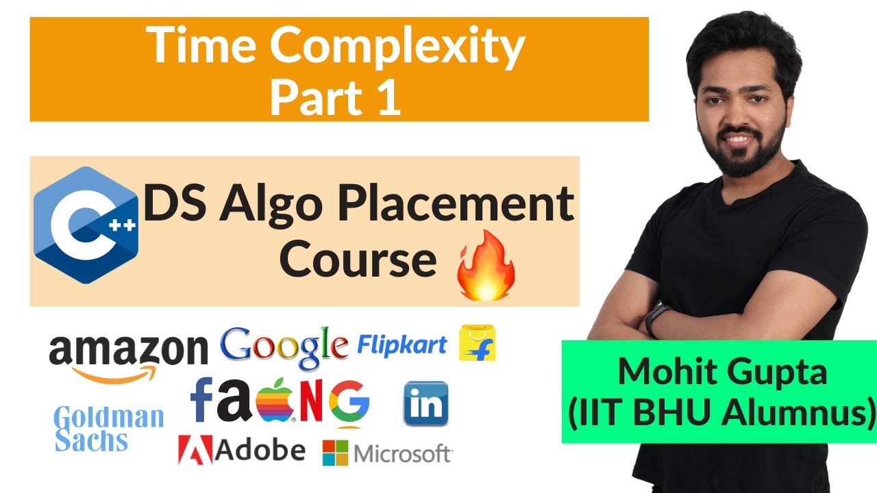 Lecture 49 Time Complexity Part 1 C Ds Algo Placement Course Youtube