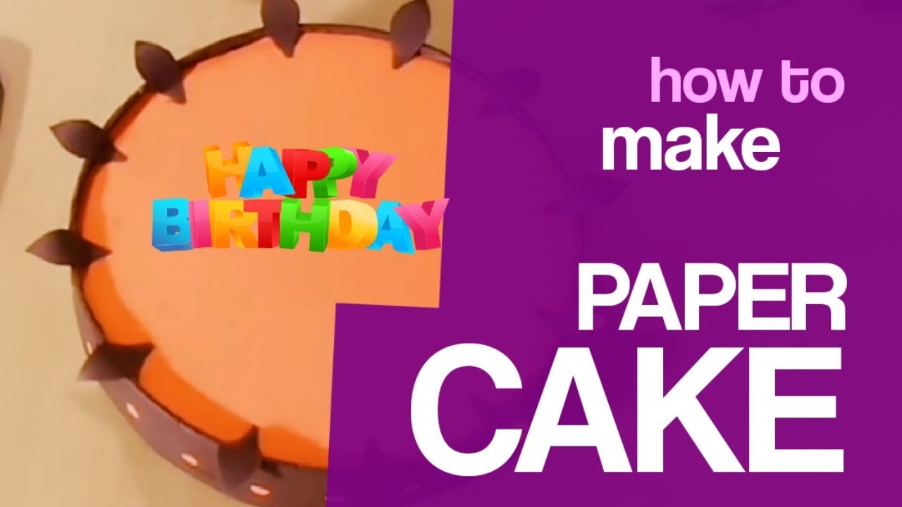 Origami Cake | DIY - How To Make Cake With Paper | Paper Cake Tutorial ...