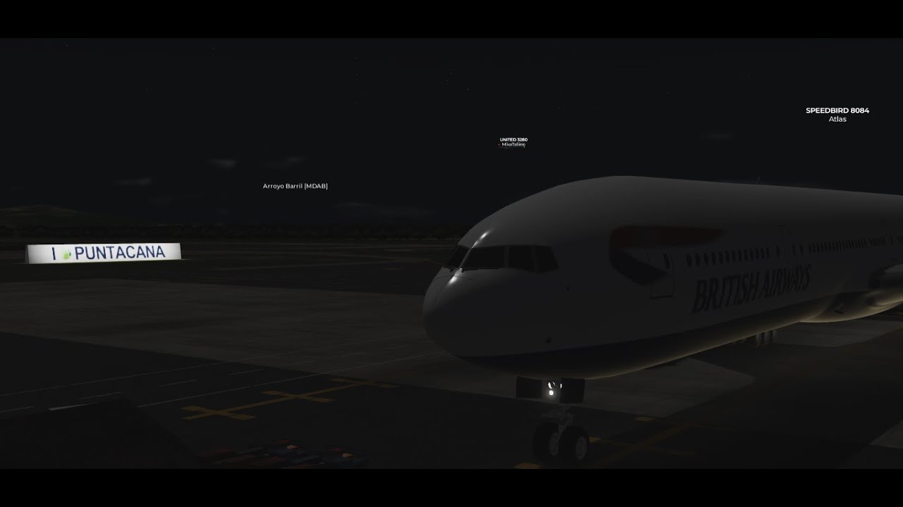Roblox project flight / Gatwick - Punta cana on Boeing - 777 British ...