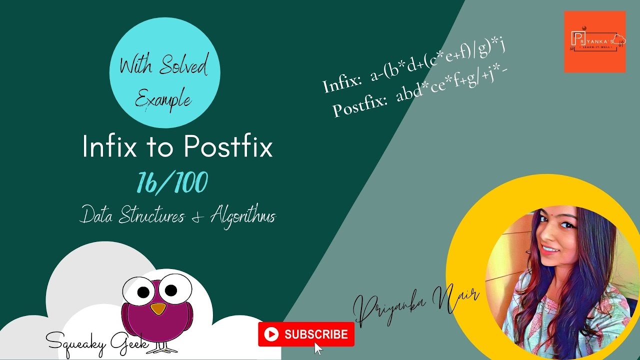 Episode 16100 Infix To Postfix Using Stack Data Structures And Algorithms Youtube 5947