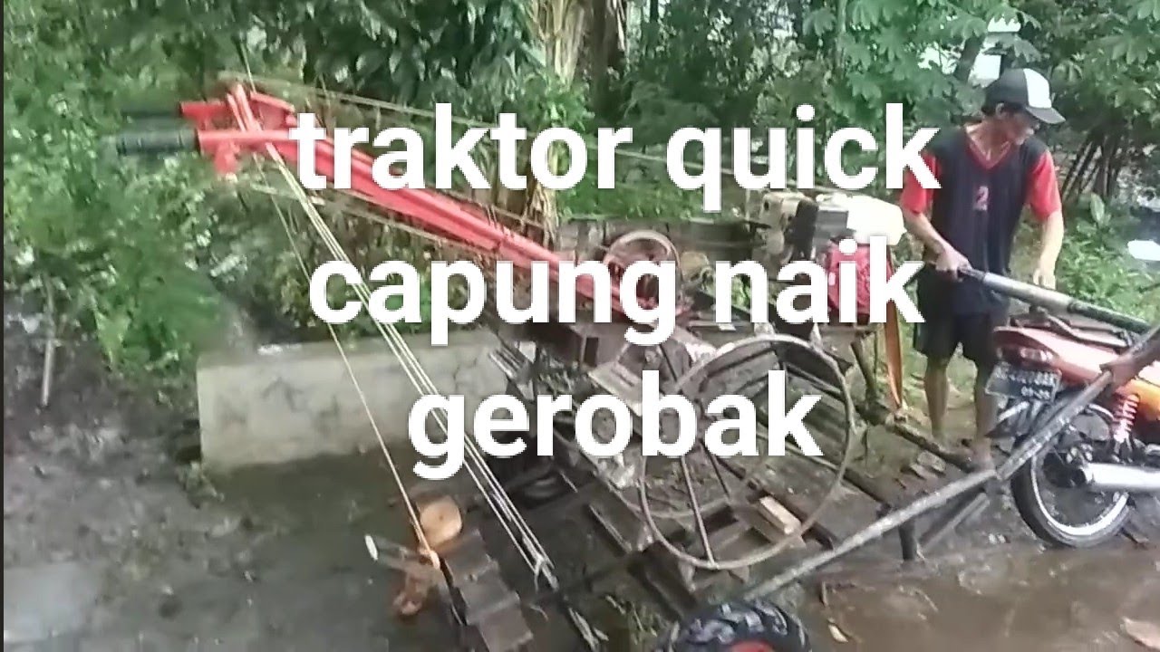 traktor quick capung ditarik motor!!! - YouTube
