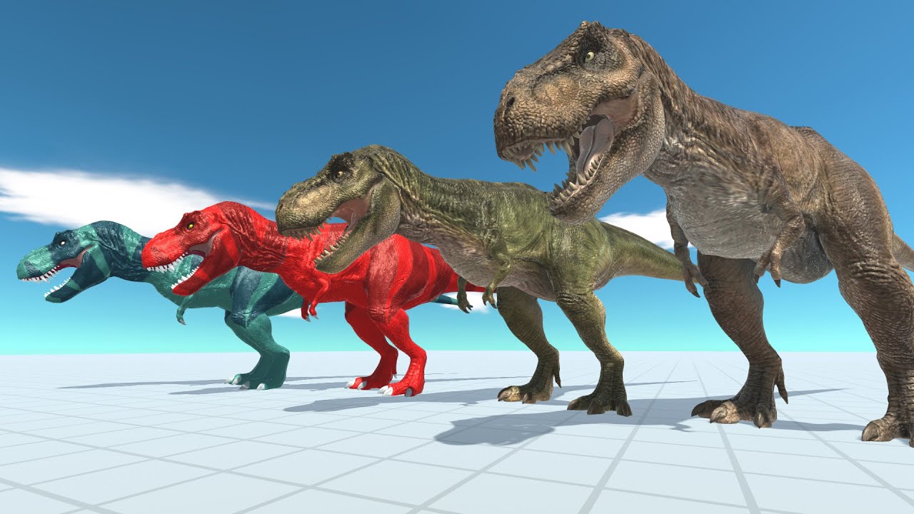 TREX (BUCK, DOE, FANG) BATTLE ROYALE- JWE2 - Animal Revolt Battle ...