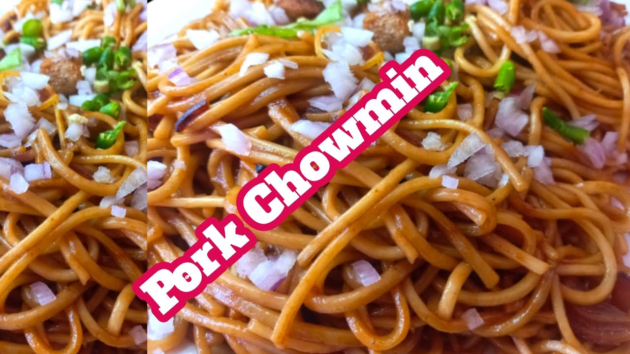 Pork Chowmin eating vedio | pork chowmin eating in desi style ...