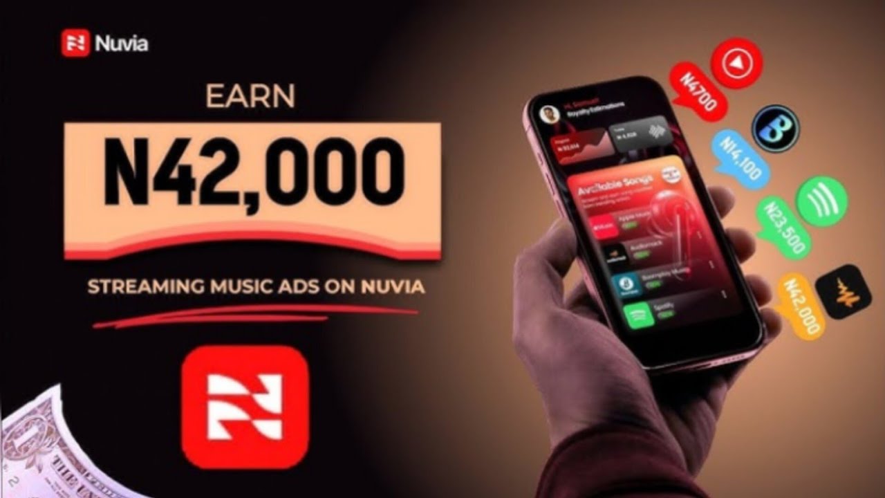 NUVIA - How to Earn ₦42,000 DAILY Streaming Music ads Online || Nuvia ...