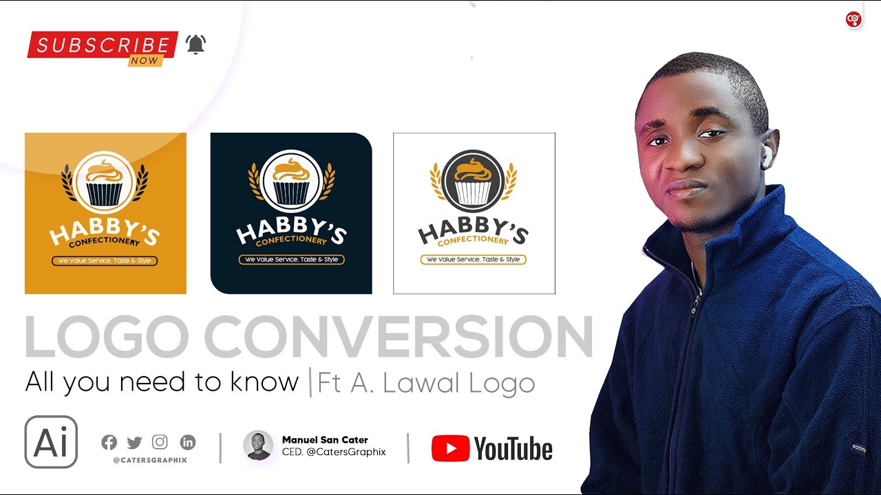HOW TO CONVERT A LOGO TO WORK ON DIFFERENT BACKGROUNDS (Graphic design ...