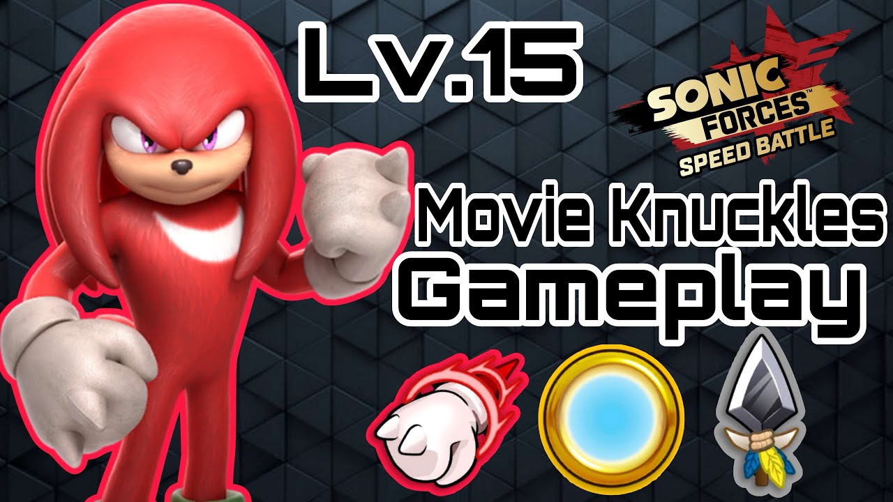Sonic Forces Speed Battle - Movie Knuckles - Gameplay - YouTube