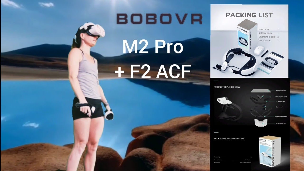BoboVR M2 Pro Head Strap with Battery + F2 ACF Fan to Reduce Fogging ...