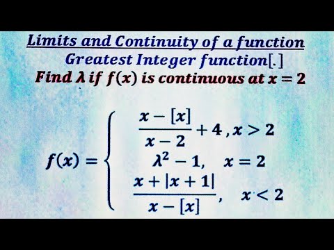 Limits involving greatest Integer Function and absolute value function ...