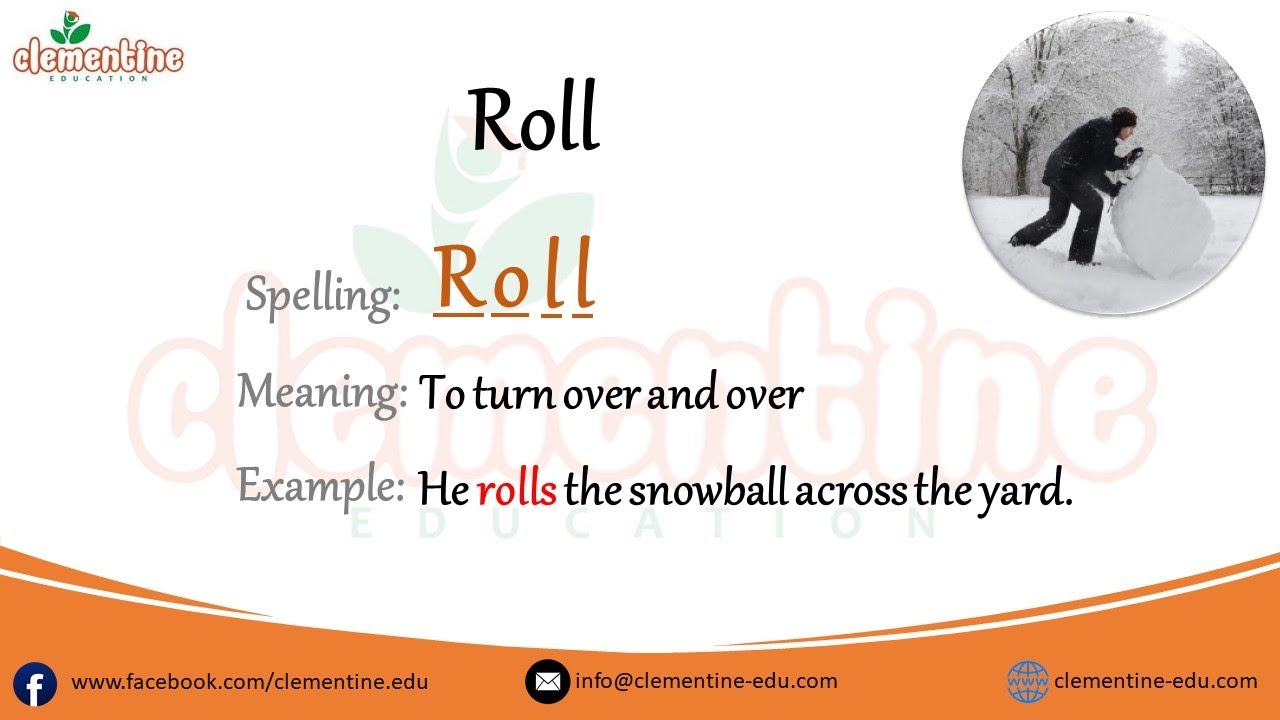 Correct pronunciation and meaning of the word “Roll" | Spelling ...