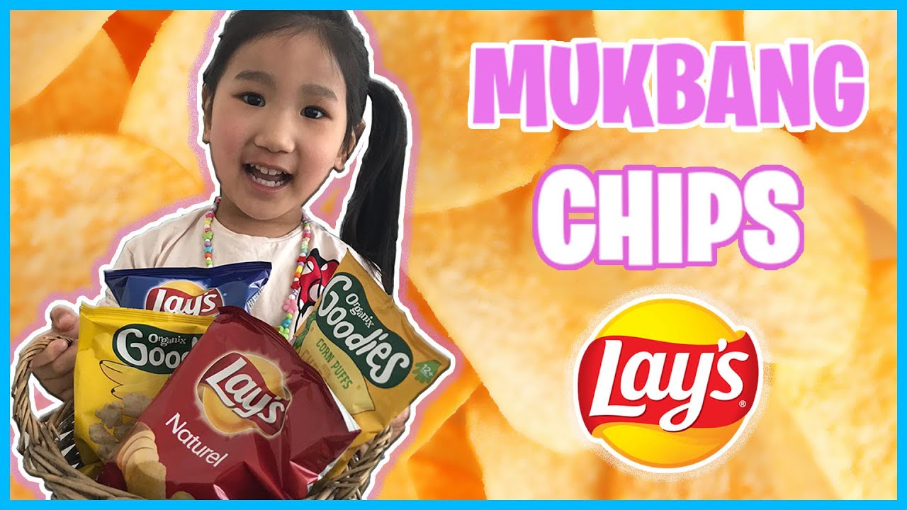 Little Girl Eating Lays Potato Chips - Lays Potato Chips Mukbang - YouTube
