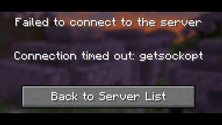 How To Fix Minecraft Connection Timed Out Error Getsockopt Guide Search ...