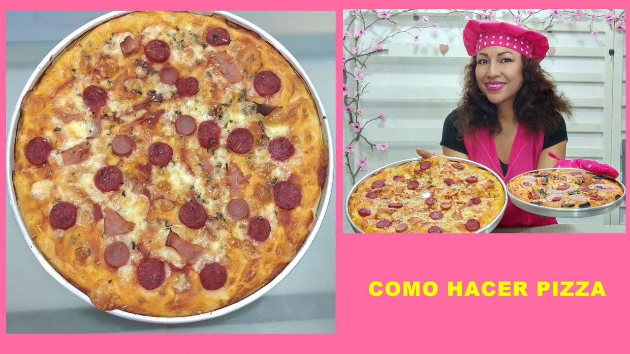 COMO HACER PIZZA EN CASA DE MANERA FÁCIL RÁPIDA Y ECONÓMICA/ MI RECETA ...