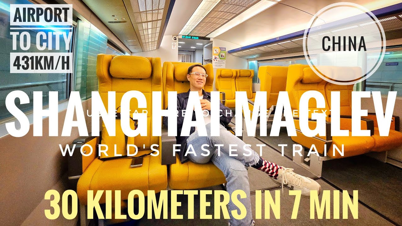 WORLD'S FASTEST TRAIN | 30KM IN 7 MIN | RIDING THE SHANGHAI MAGLEV AT ...