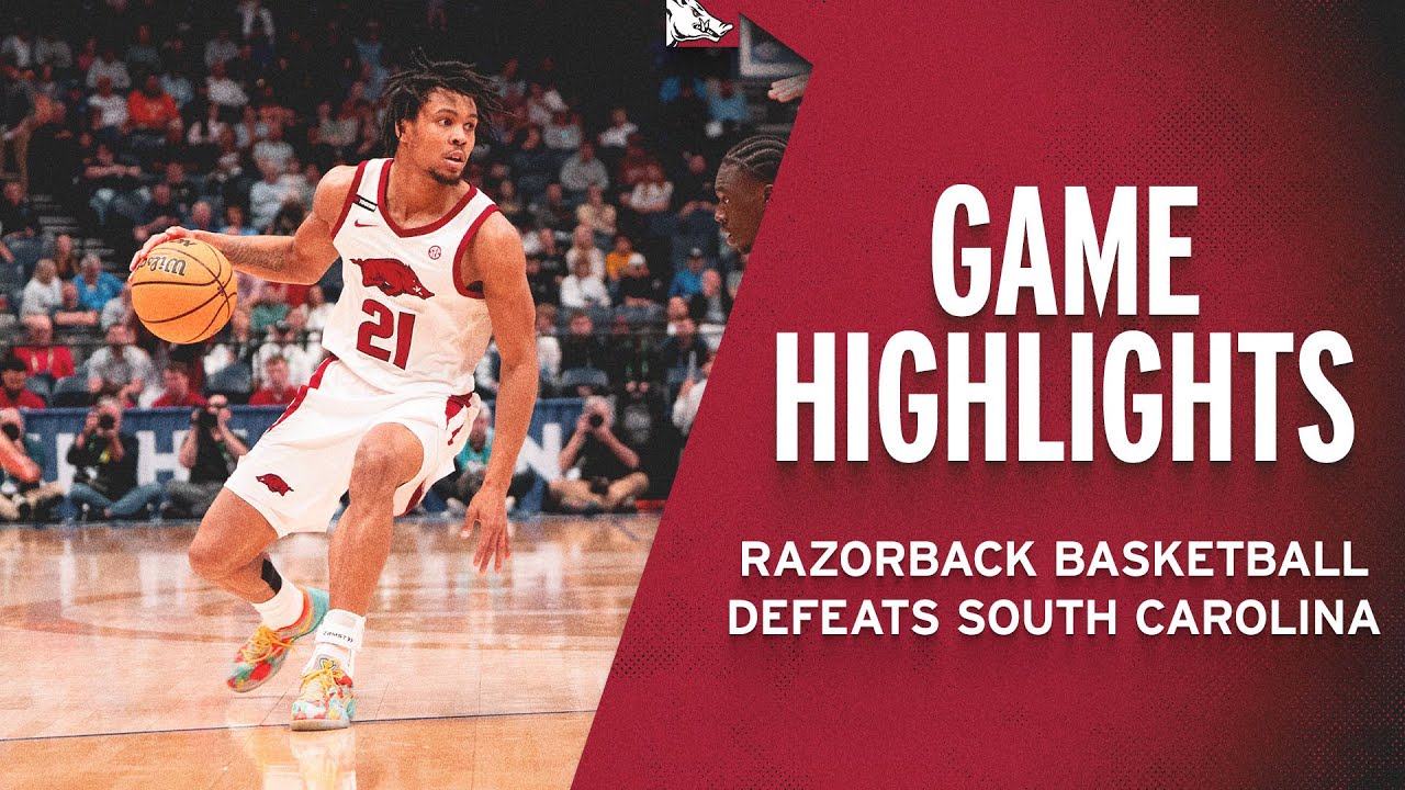 Highlights: Hogs Defeat South Carolina | RAZORBACK BASKETBALL - YouTube
