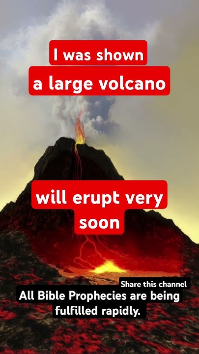 ⚠️LARGE VOLCANO ON ALERT⚠️ This is what I was shown #share #volcano # ...