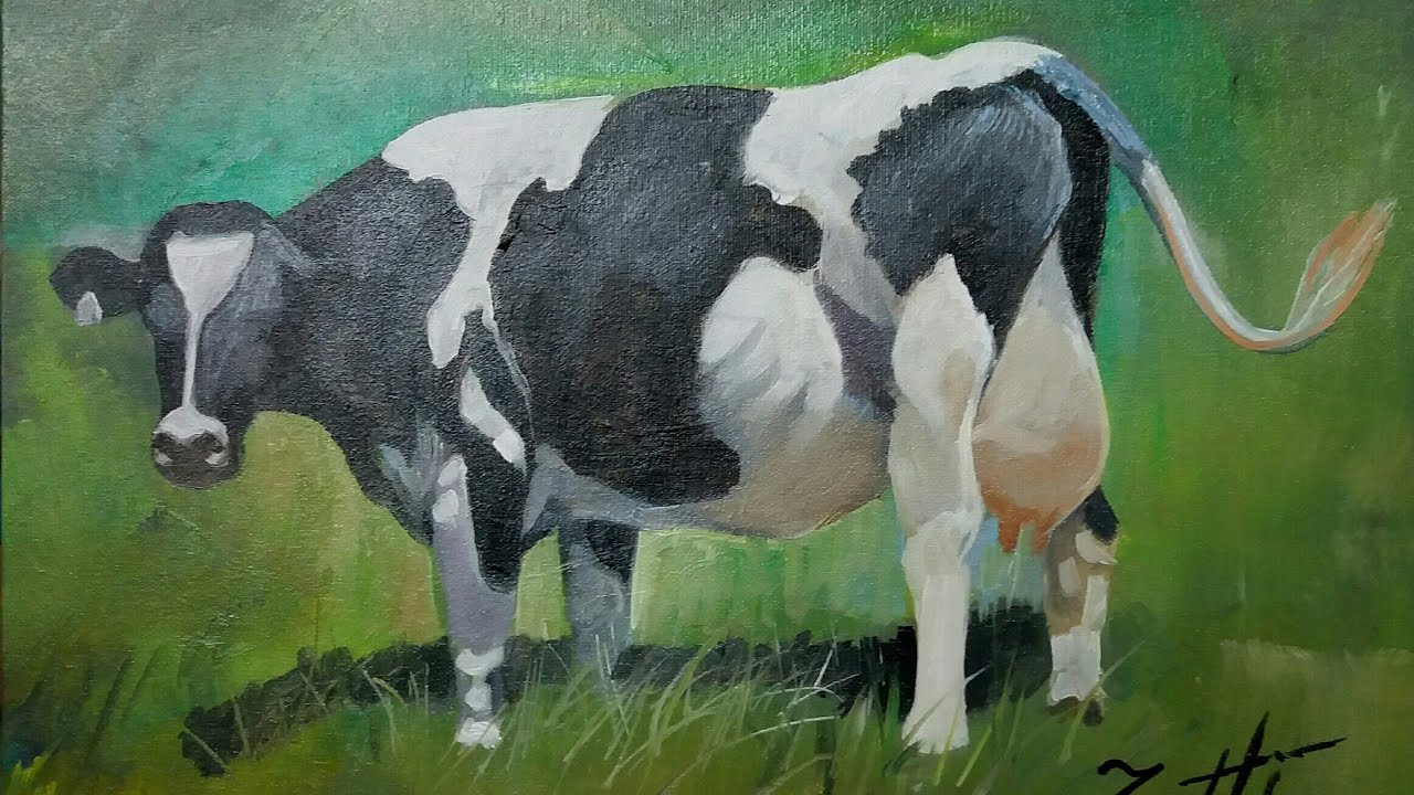 Como pintar uma vaca - YouTube