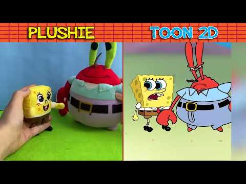 SpongeBob Plushie vs Toon 2D | SpongeBob Animation | Episode 161