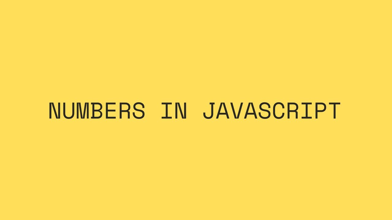 Learn about Numbers and Operators in Javascript - YouTube