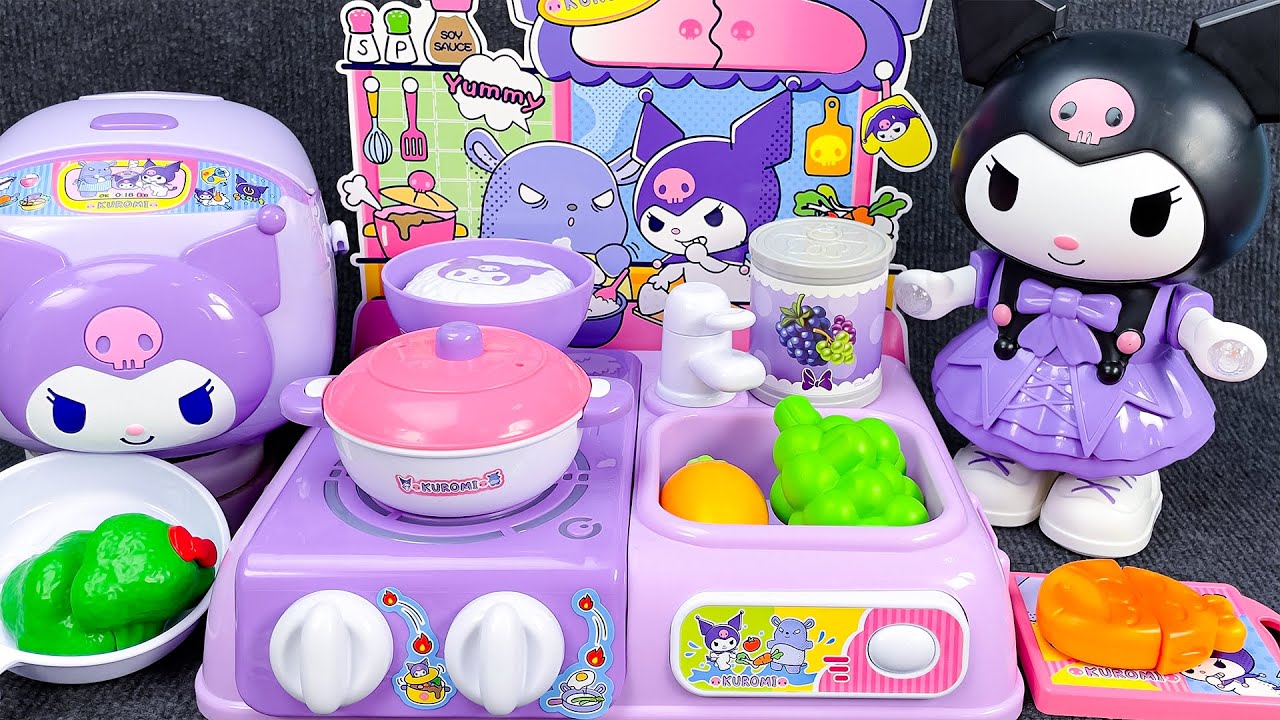 Kitchen Playset KUROMI BEST Toy Unboxing | TOY PLAYSET ASMR - YouTube
